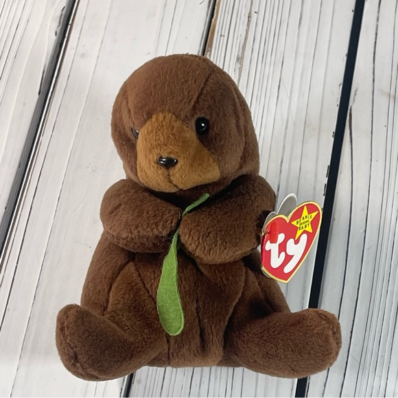 Ty | Toys | Ty Beanie Baby Babies Seaweed The Otter With Tags Style 480 ...